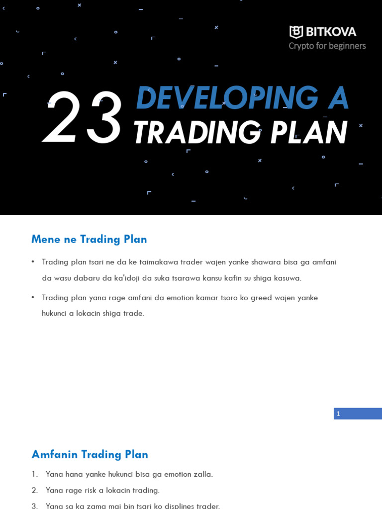 Essential Cryptocurrency Trading Plan | PDF | Private Sector | Investing