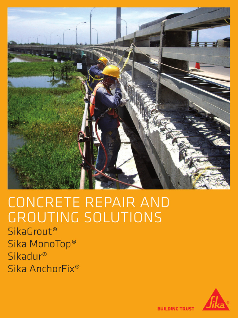 Concrete Repair and Grouting Solutions A4 2023 FIN DIGI | PDF | Concrete | Cement