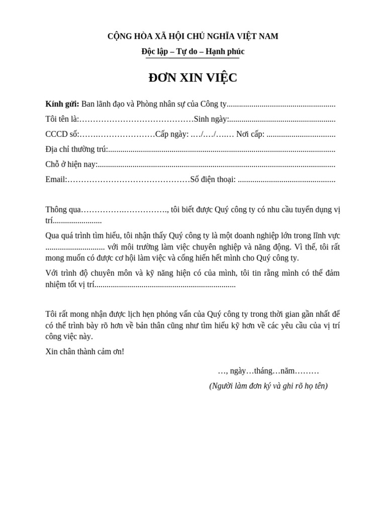 Don Xin Viec | PDF