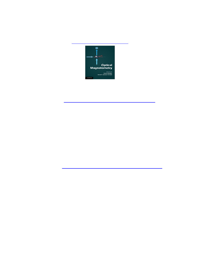 Optical Magnetometry Principles Explained | PDF | Magnetometer ...