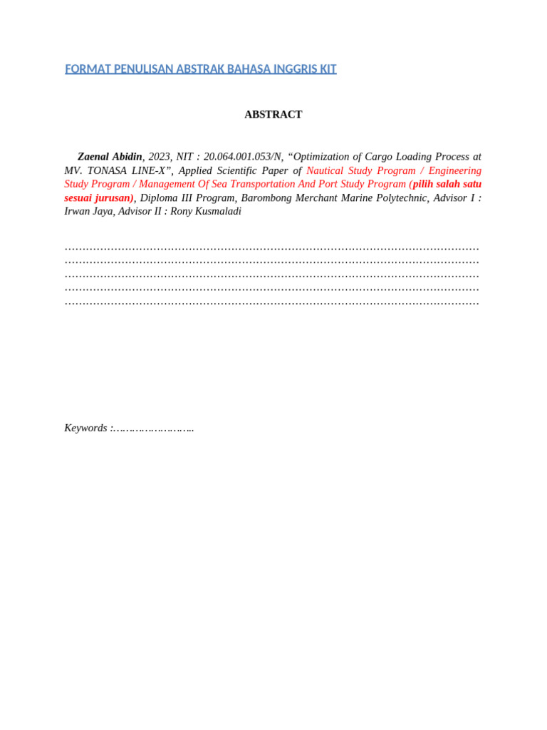 Format Abstrak | PDF