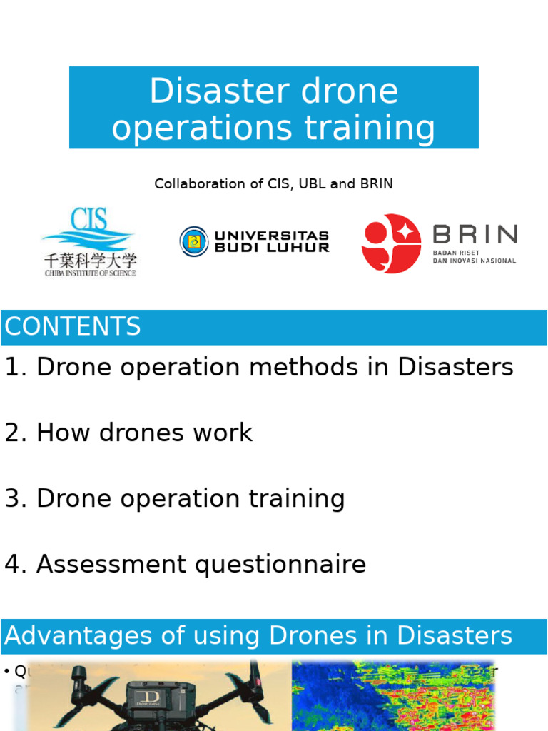 Disaster Drone Operations Training Guide | PDF | Tsunami | Unmanned ...