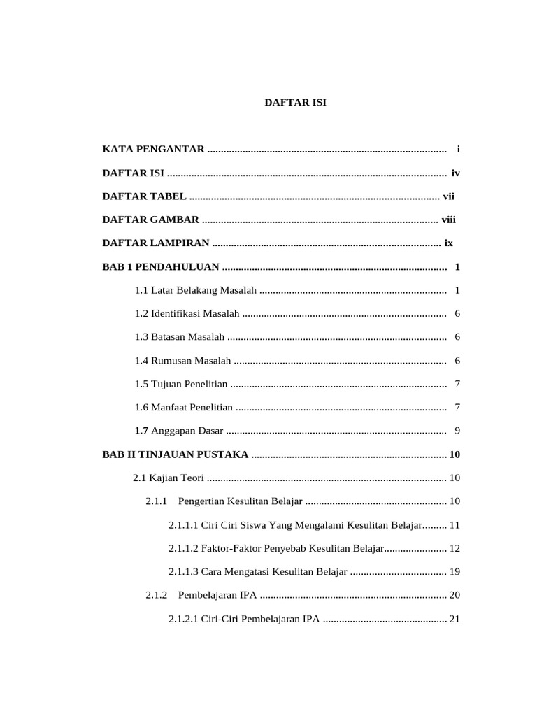 Daftar Isi | PDF