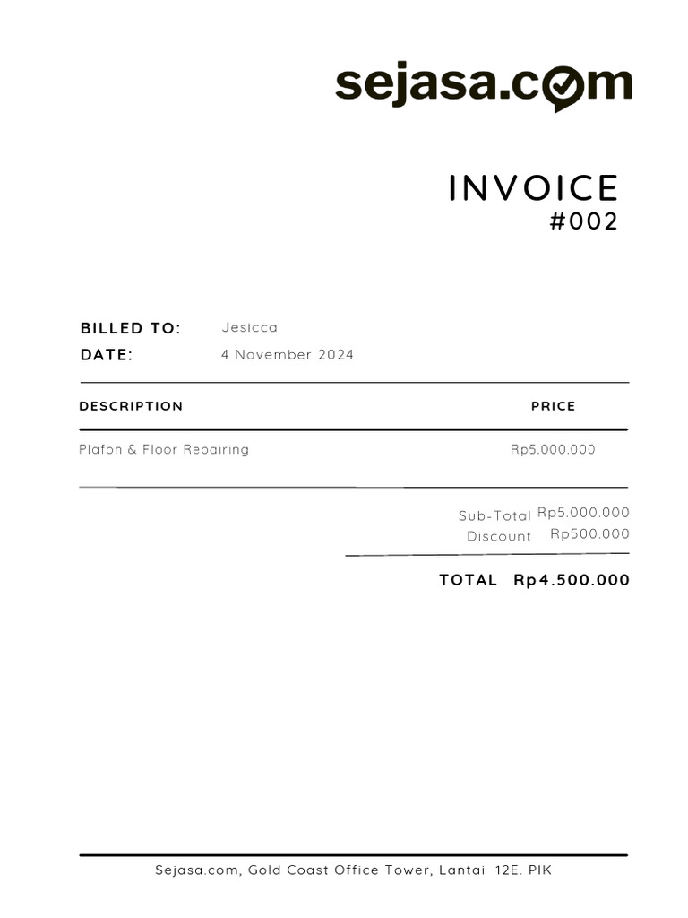 Invoice 4 Nov 2024 | PDF
