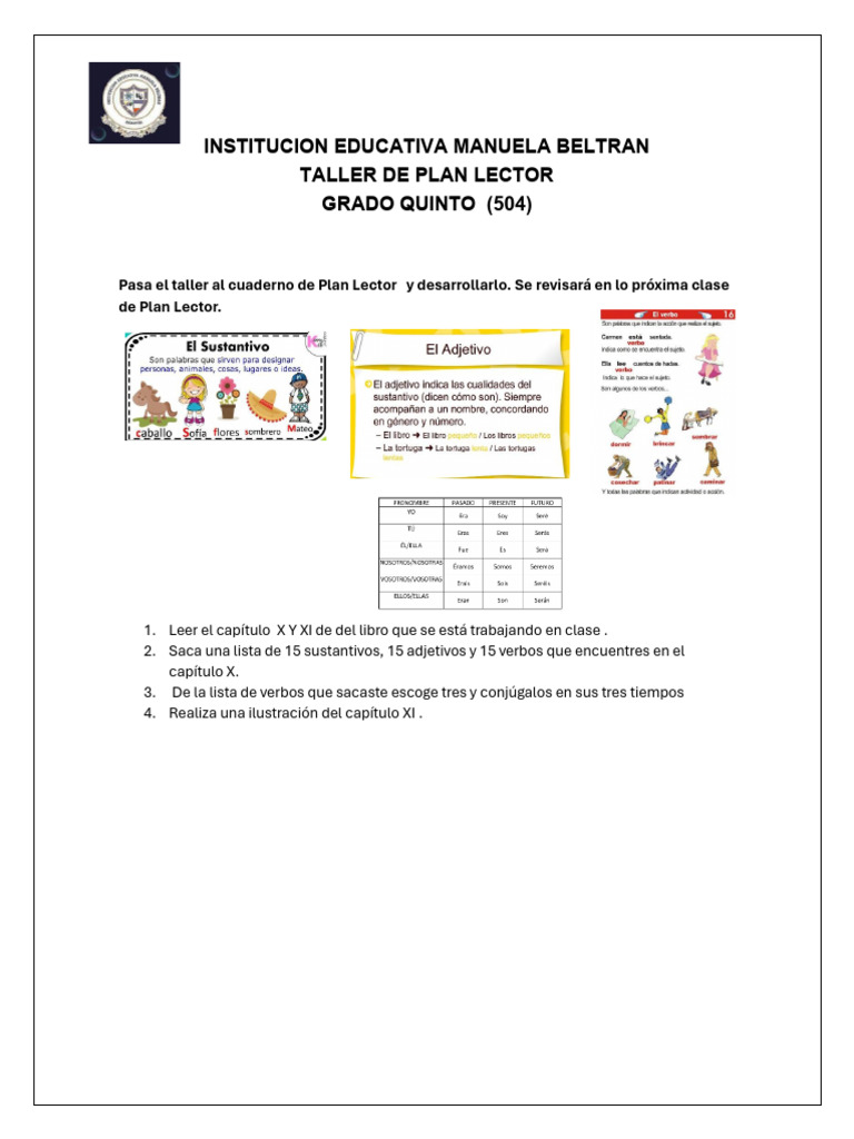 Taller 504 Plan Lector | PDF