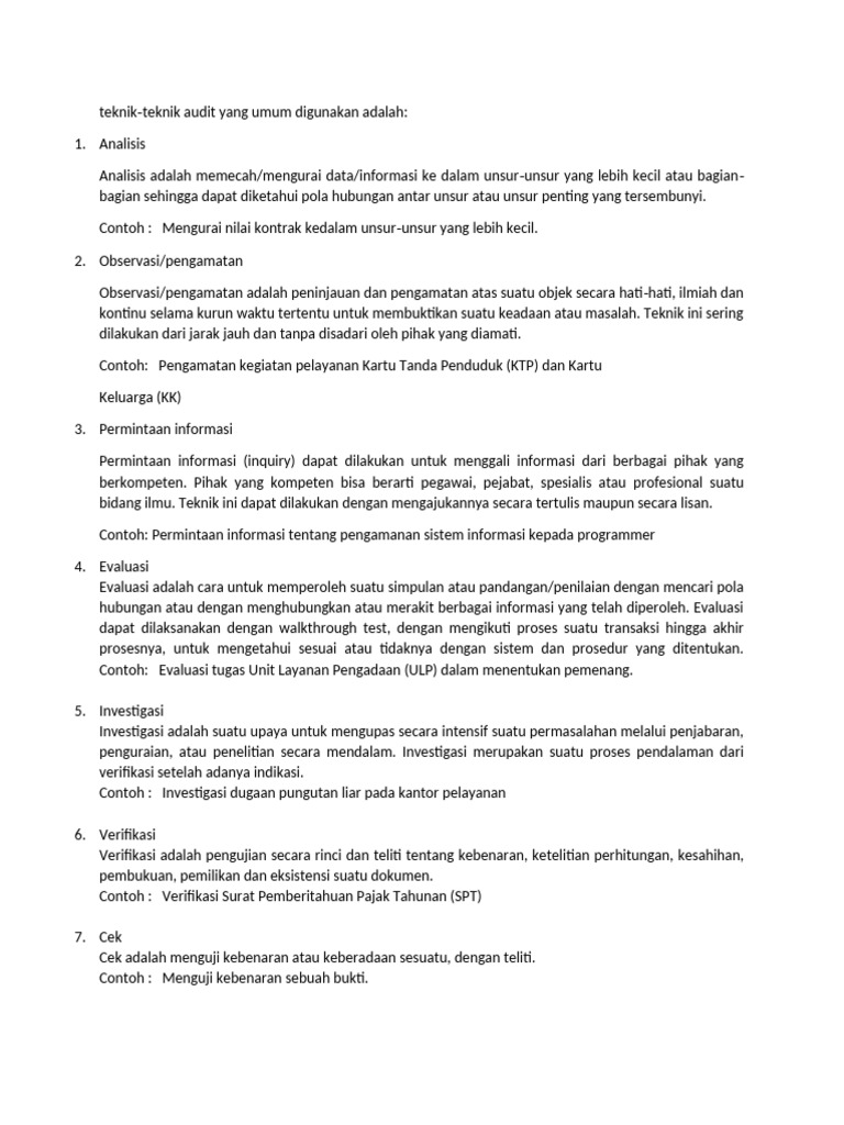 Teknik Footing dan Cross Footing Audit | PDF