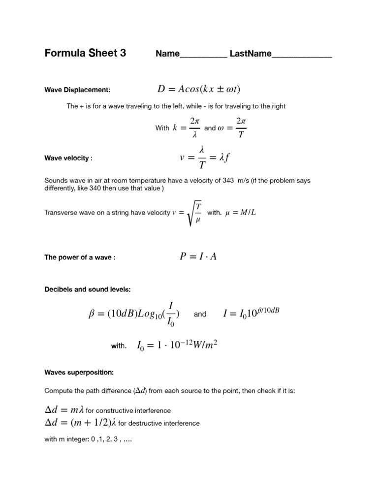Formula 3 | PDF