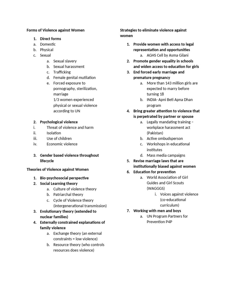 Addressing Violence Against Women | PDF | Violence | Woman