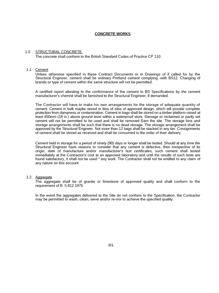 UK Concrete Specification Guidelines | PDF | Concrete | Construction ...