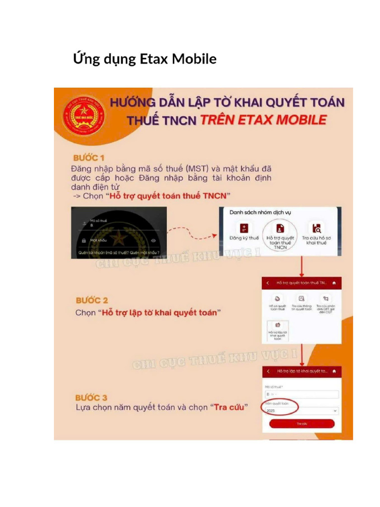 Quyet Toan Thue TNCN Tren ETax | PDF