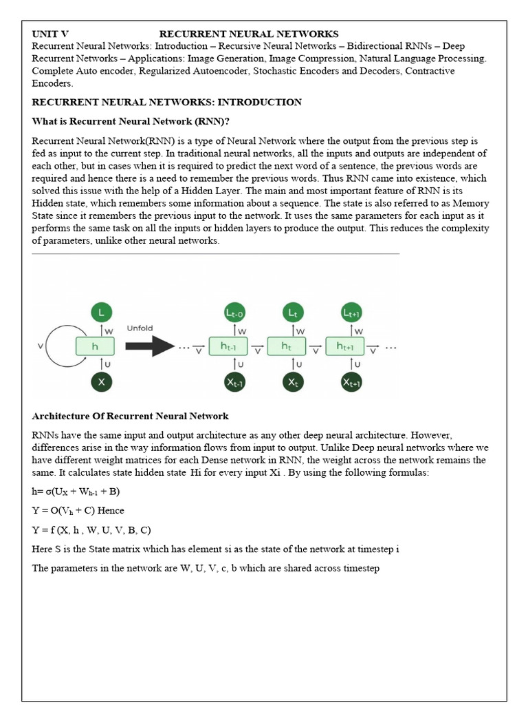 Understanding Recurrent Neural Networks | PDF | Data Compression | Deep ...