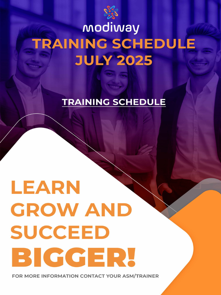 Training Schedule July 25 India | PDF