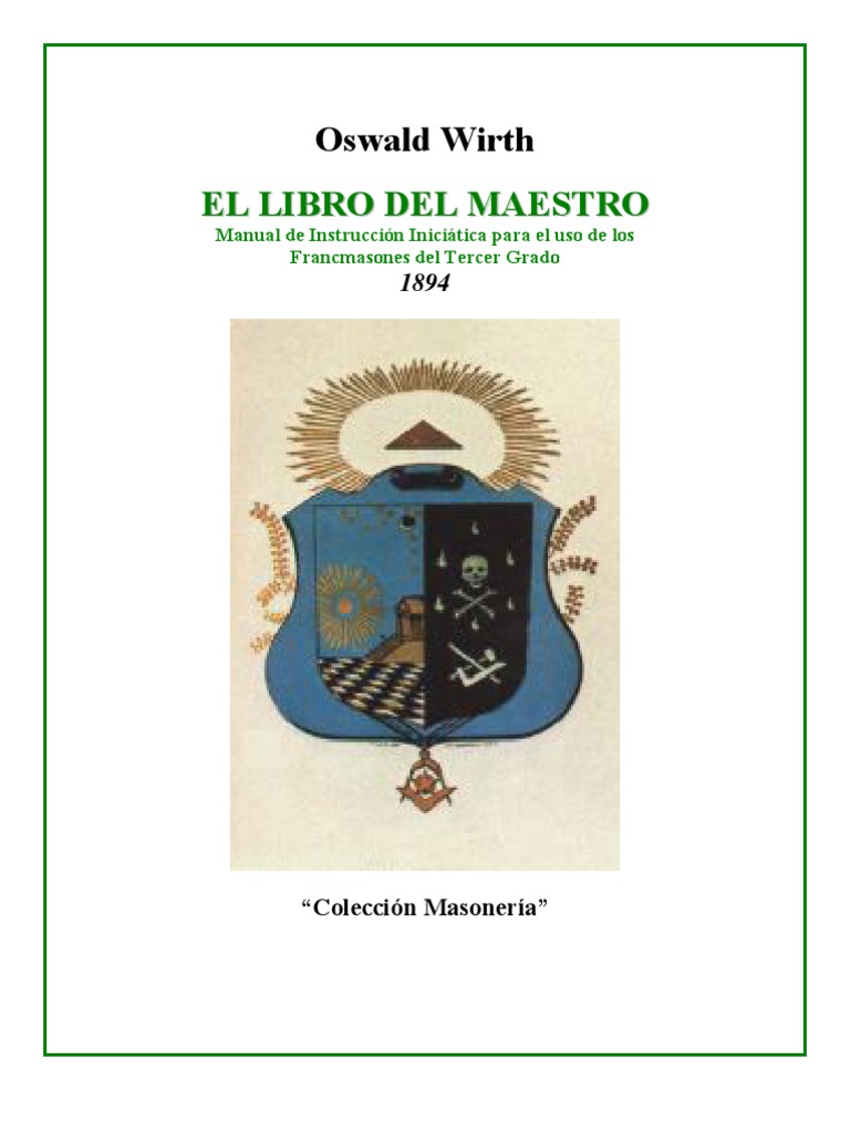 El Libro Del Maestro | PDF | Masonería | Sacerdote