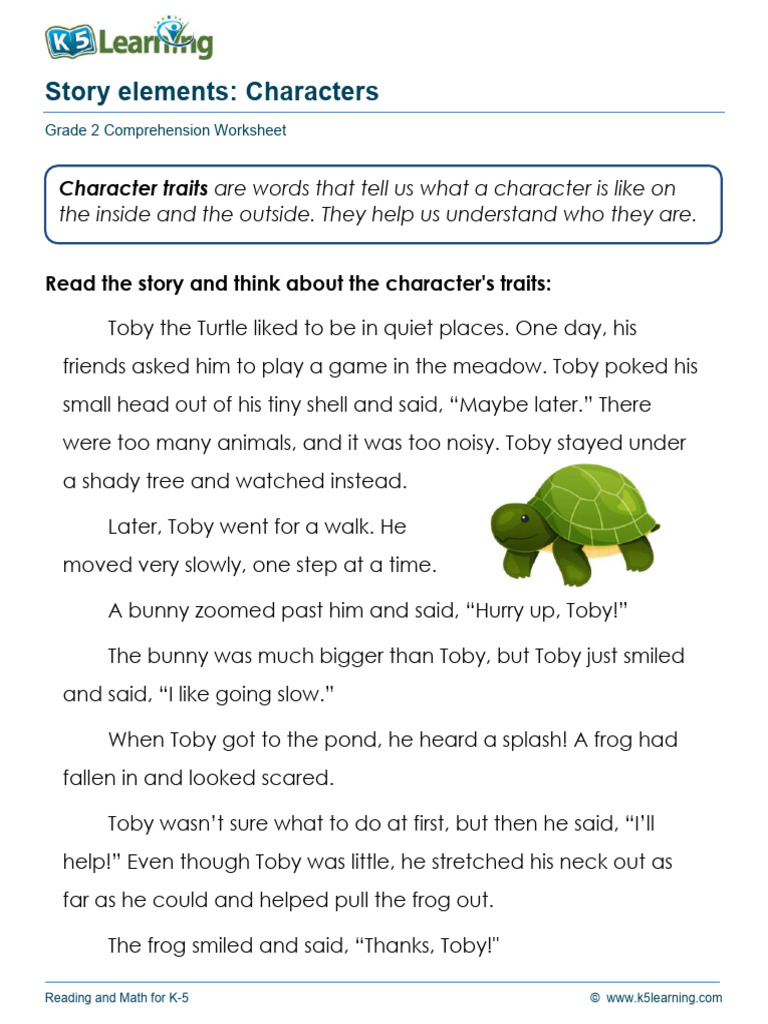 Grade 2 Character Traits Mae | PDF