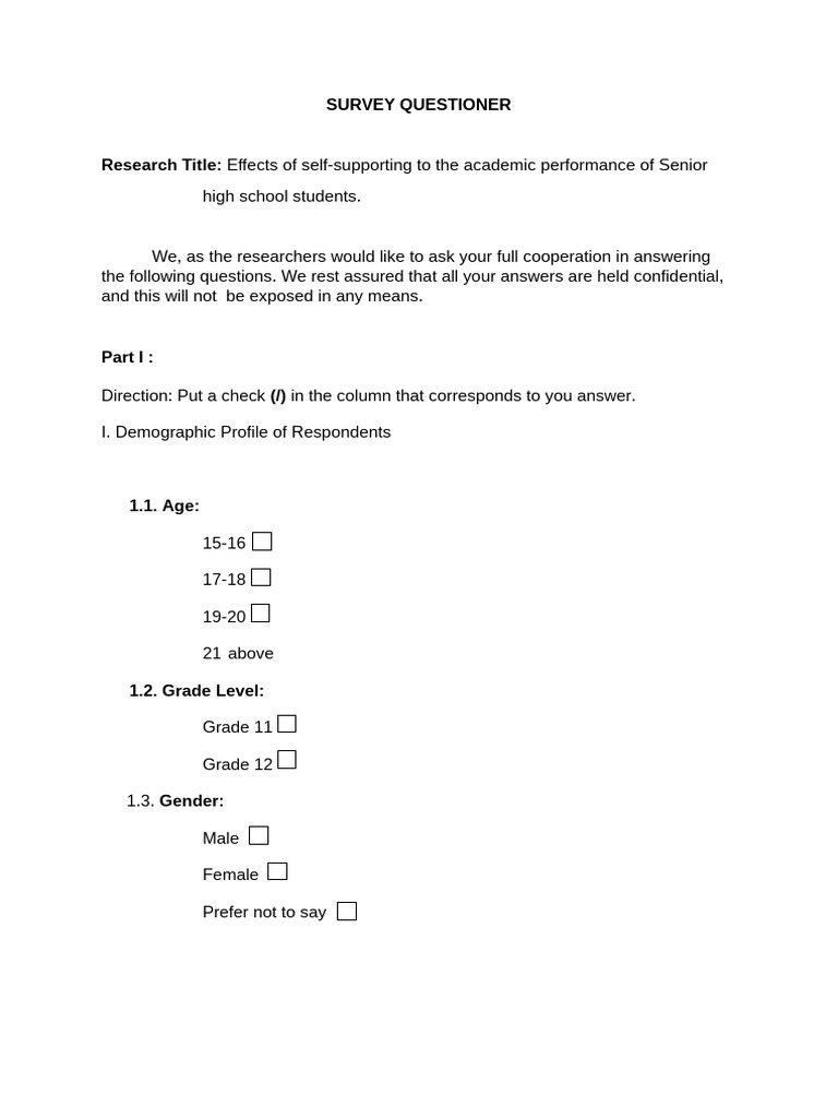 PR 2 Group 5 Questionnaire | PDF | Likert Scale | Sleep