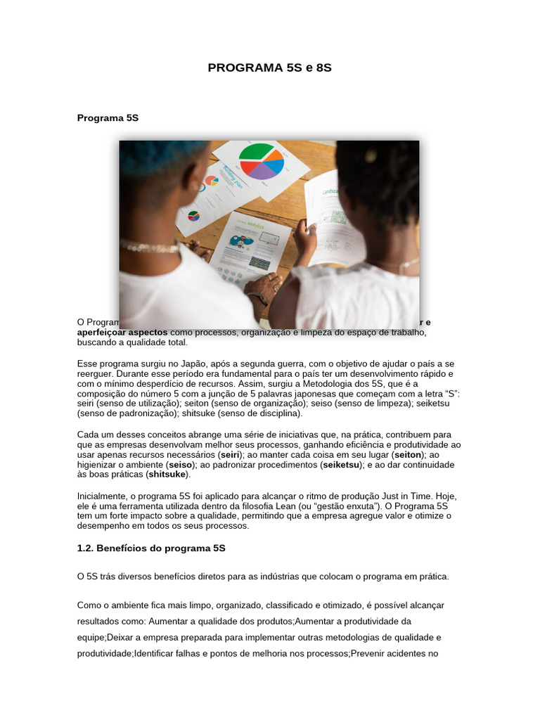 Programa 5S e 8S Normas 9000 e 14000 | PDF | Qualidade (negócios) | Business