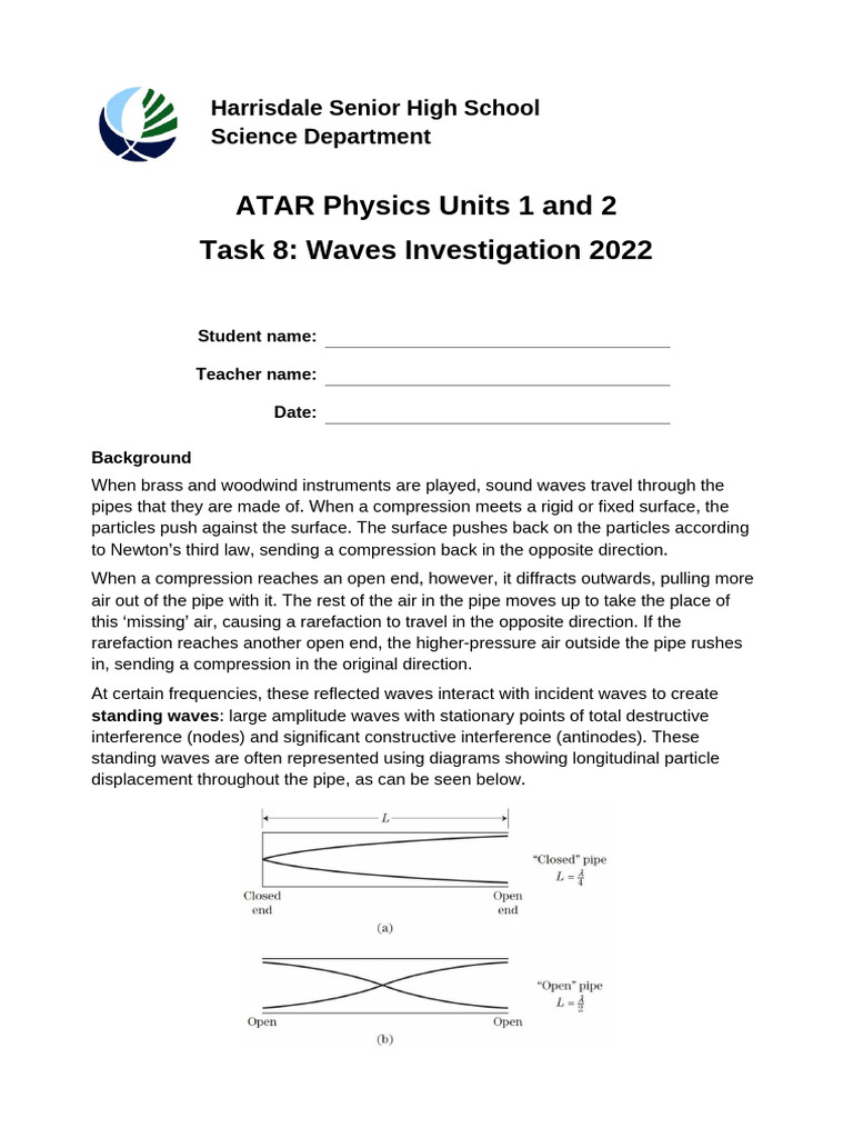 Waves Investigation 2022 | PDF | Waves | Sound