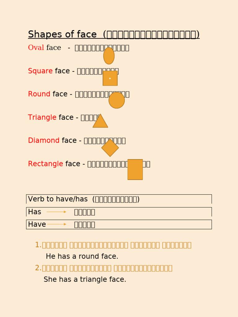 Shapes of Face | PDF