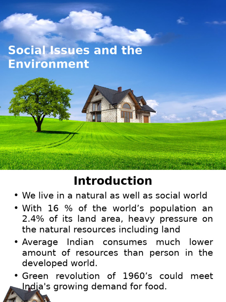 Social Issues and Environment Unit - 4 | PDF | Greenhouse Effect | Climate Change