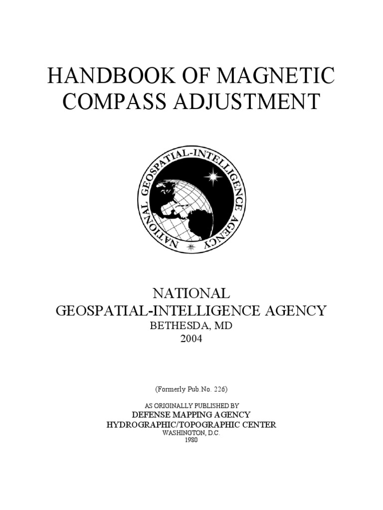 Magnetic Compass Adjustment Handbook | PDF | Compass | Magnetic Field