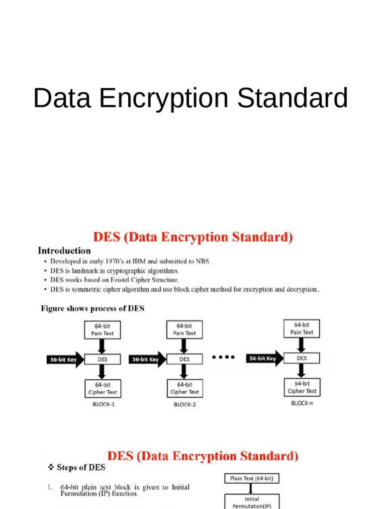 Data Encryption Standard | PDF