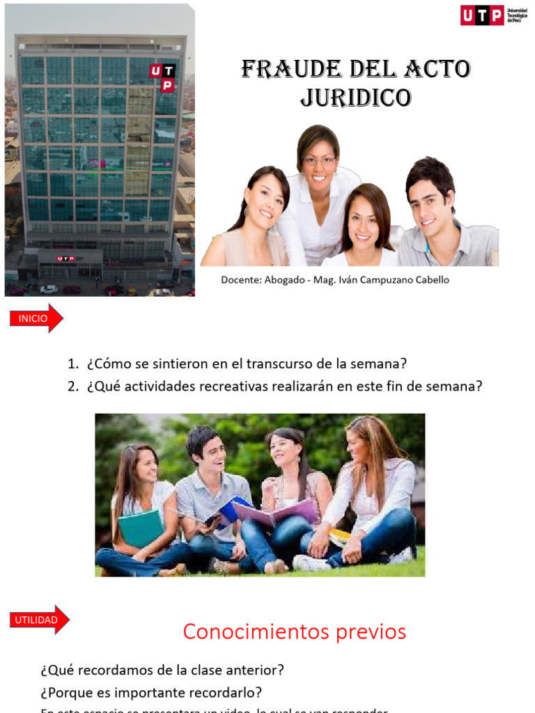 Fraude en Actos Jurídicos: Conceptos Clave | PDF | Intención (Derecho ...