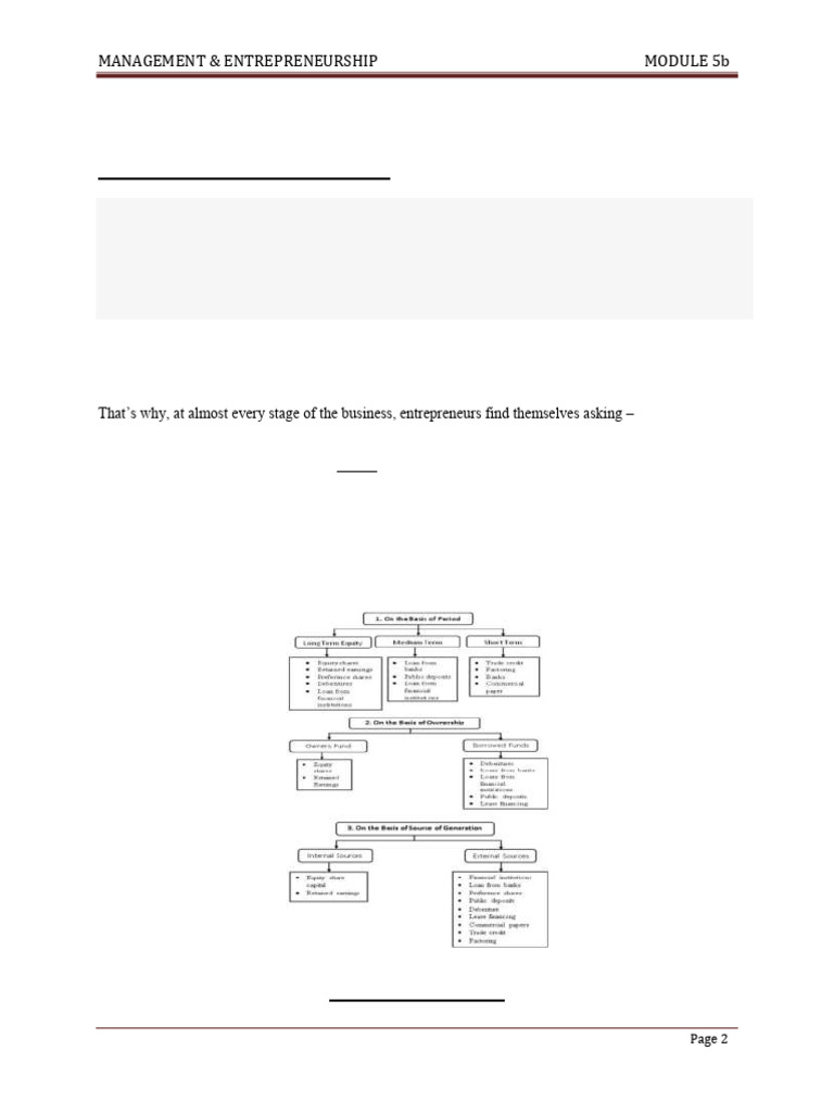 Sources of Business Finance Explained | PDF | Venture Capital ...