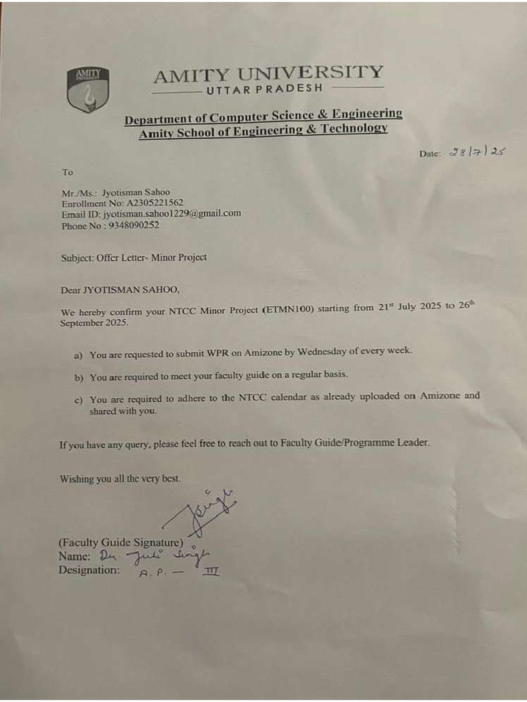Offer Letter Signature | PDF
