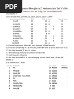 50 Ms Excel Assignments PDF For Practice | PDF | Fruit | Vegetables