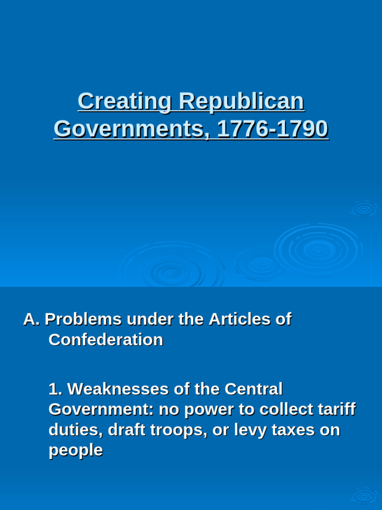 Republican Governments, 1776-1790 | PDF | The United States | American ...