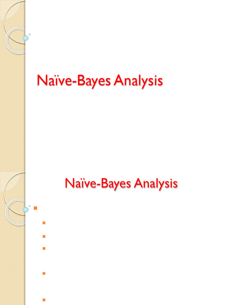 Naive Bayes Classification | PDF | Statistical Theory | Applied Mathematics