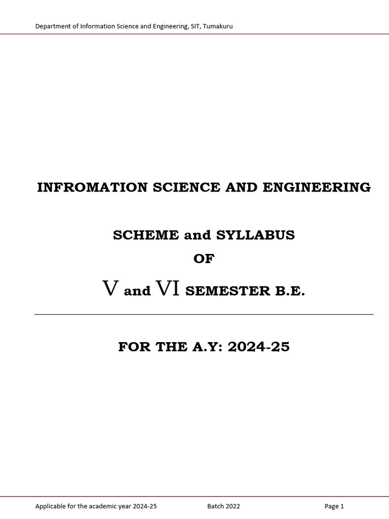 ISE - 3rd Yr Syllabus For 24-25 | PDF | Databases | Sql