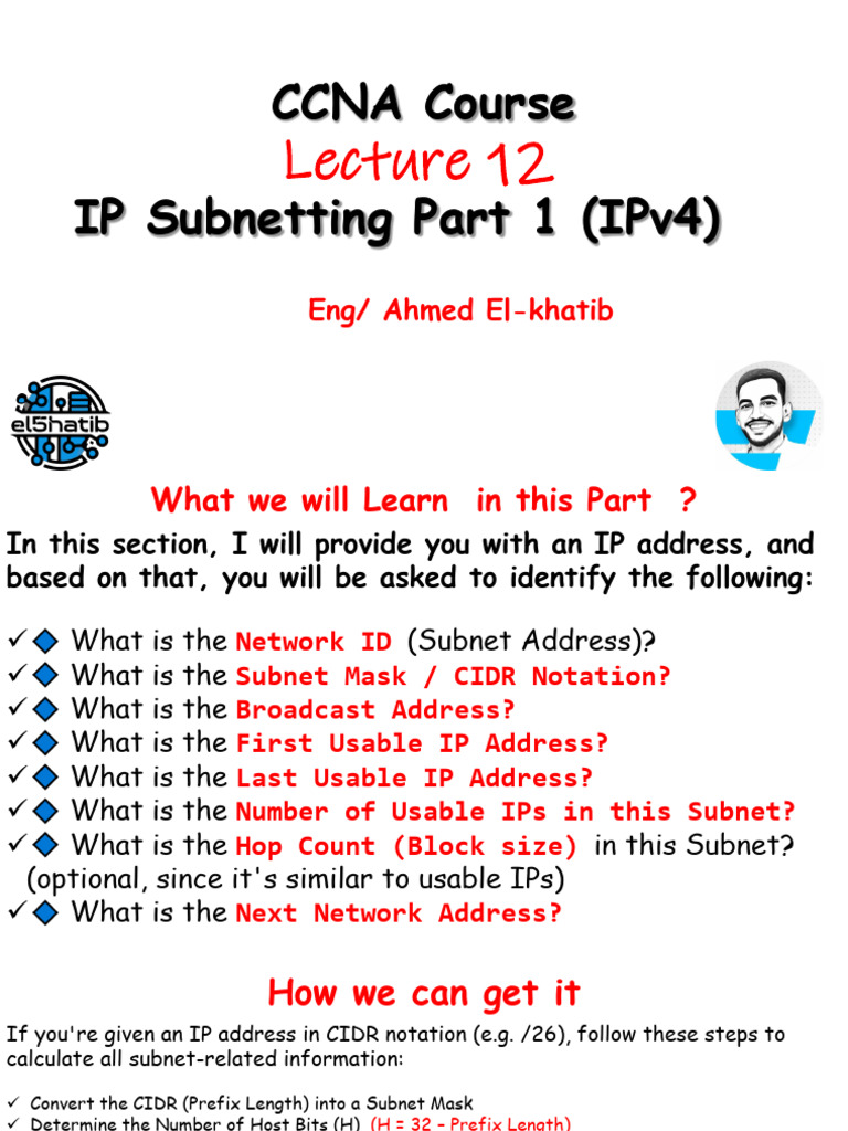 Analysis An Existing Subnet | PDF | Ip Address | Computer Architecture
