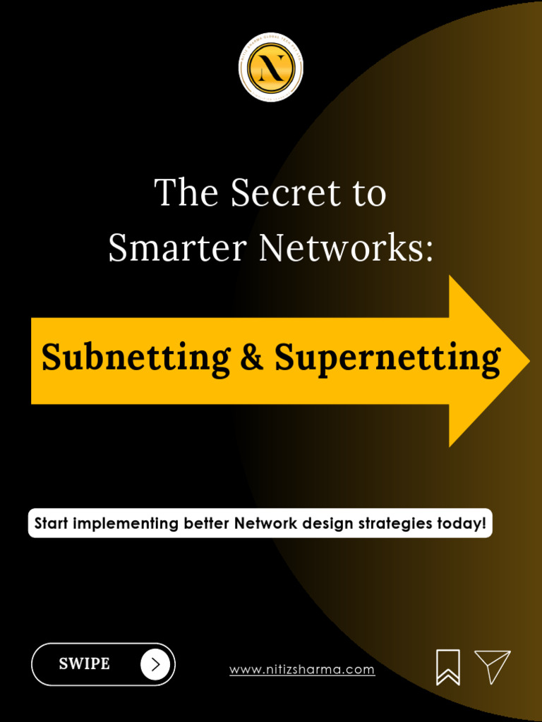 The Secret To Smarter Network - Subnetting & Supernetting | PDF | Ip Address | Computer Network
