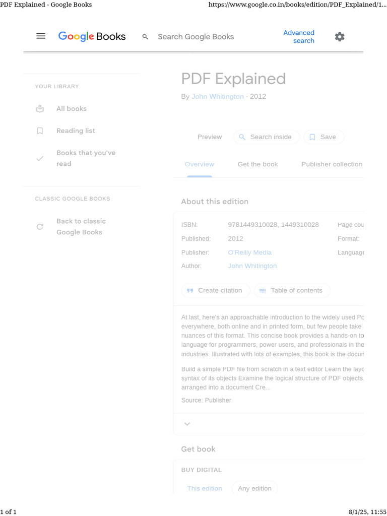 PDF Explained: A Programmer's Guide | PDF