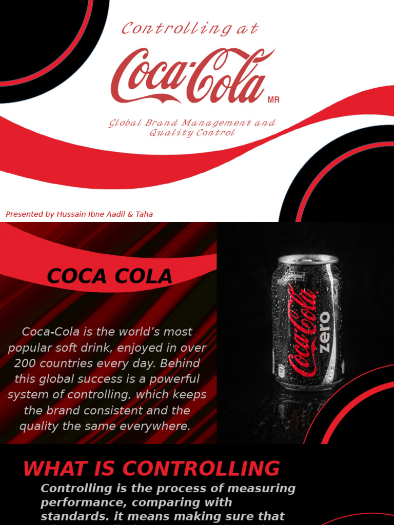 PRESENTATION about controls in coca cola | PDF | Coca Cola | Brand