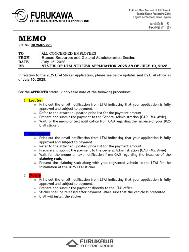 2025 LTAI Sticker Application Status | PDF | Vehicles | Transport