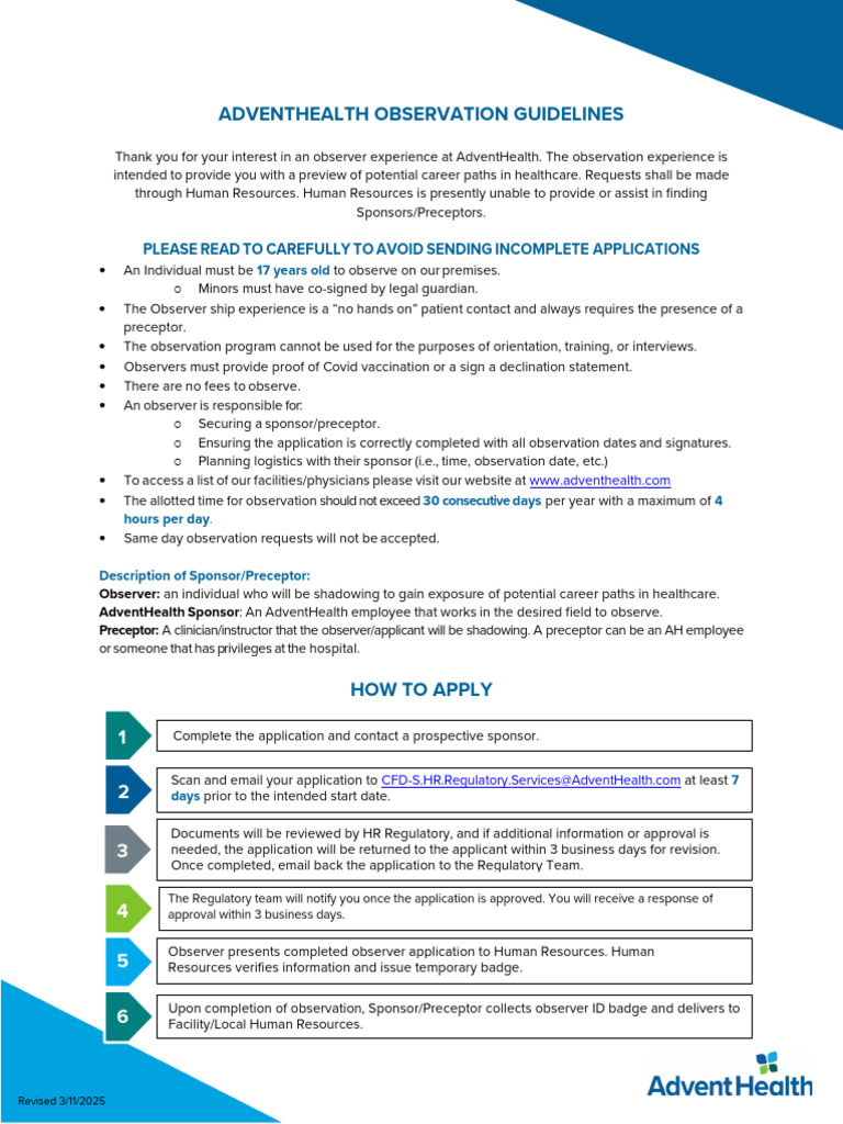 Observer Application and Guidelines - FILLABLE Rev 3.11.2025 | PDF ...