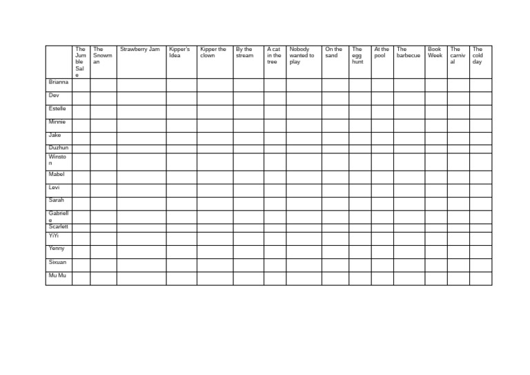 Jumble Sale Activities and Characters | PDF