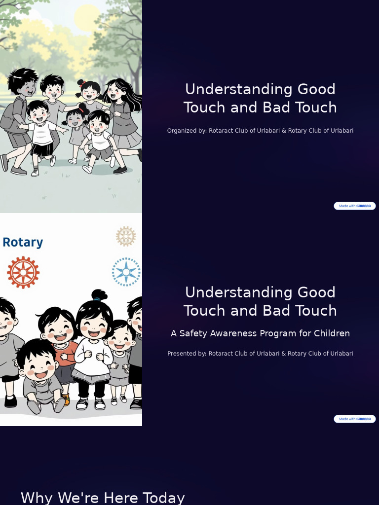 Understanding Good Touch and Bad Touch | PDF