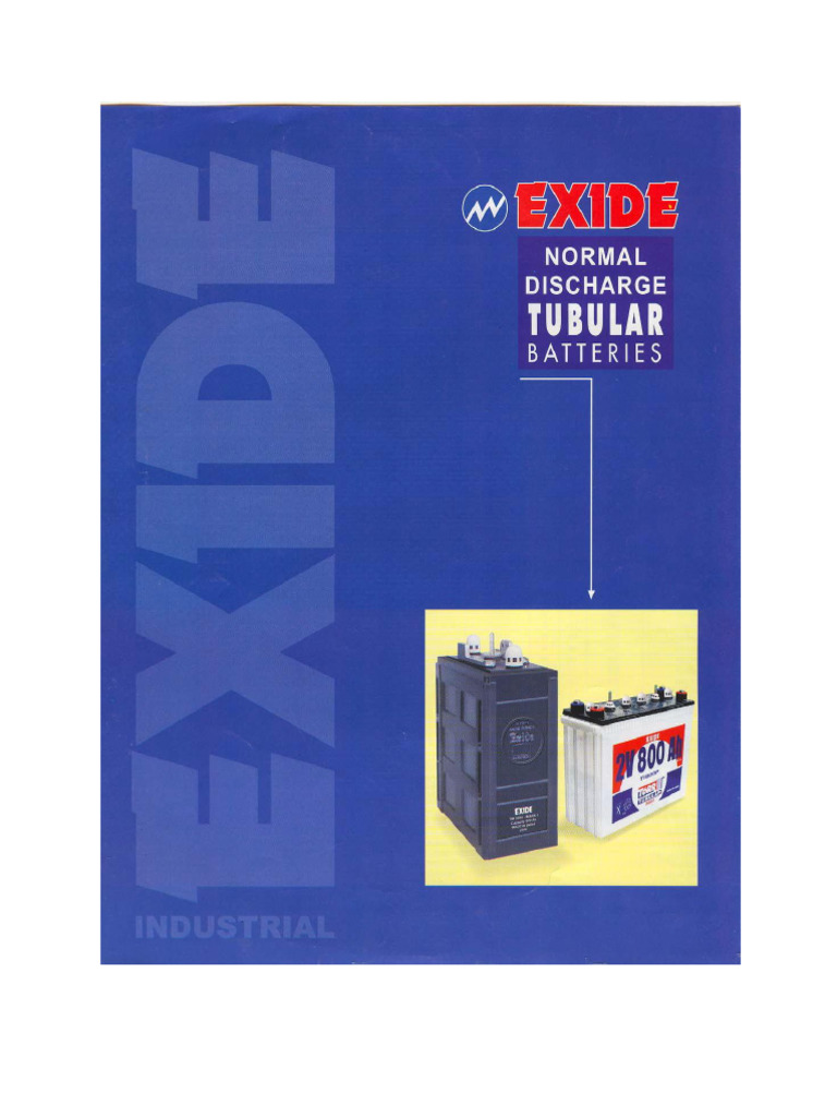 6.1.3 Exide 2V Tubular Battery NDP Series | PDF