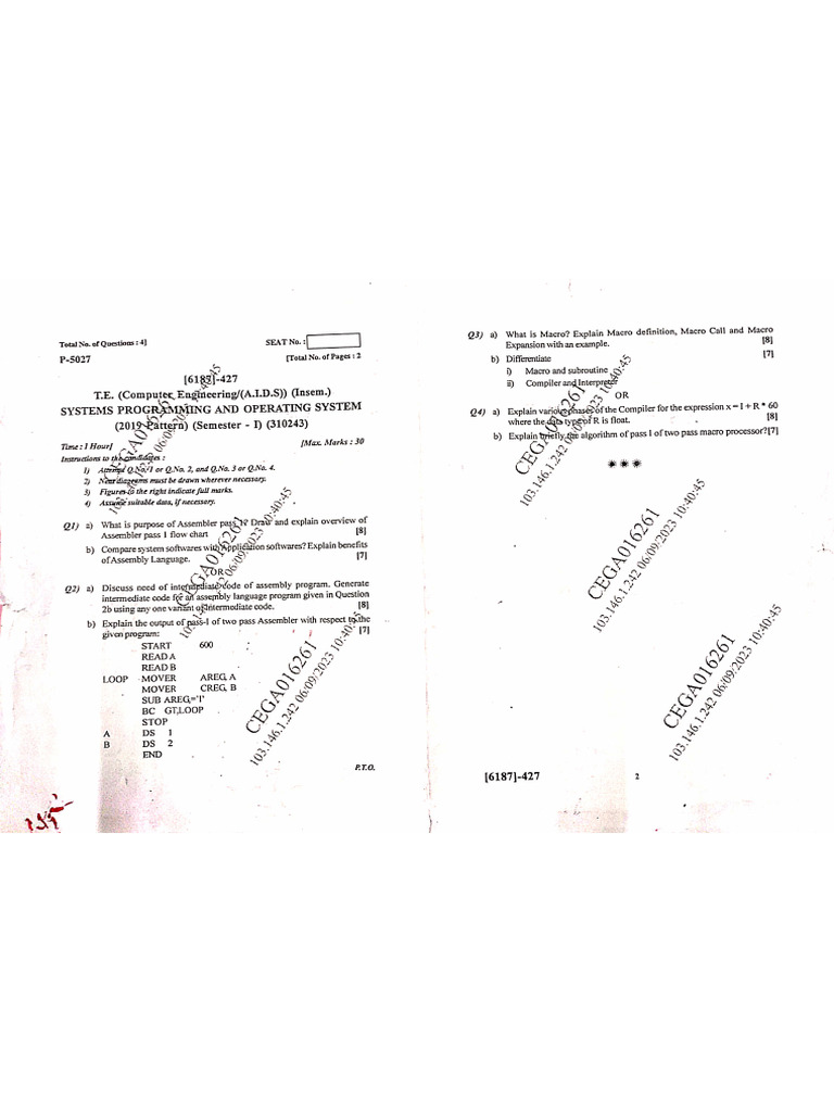 SPOS Insem | PDF