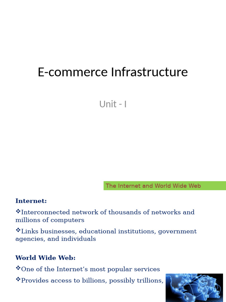 05 E Commerce Infrastructure | PDF | World Wide Web | Internet & Web