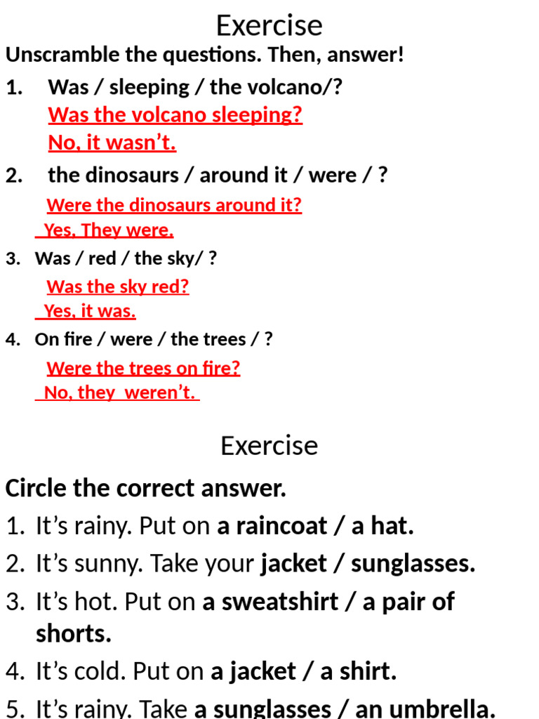 Exercise English Chapter 4. | PDF
