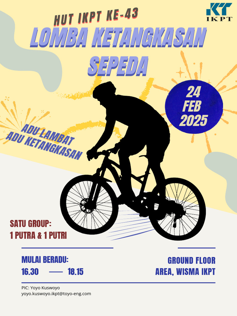 Lomba Ketangkasan Sepeda HUT IKPT 2025 | PDF
