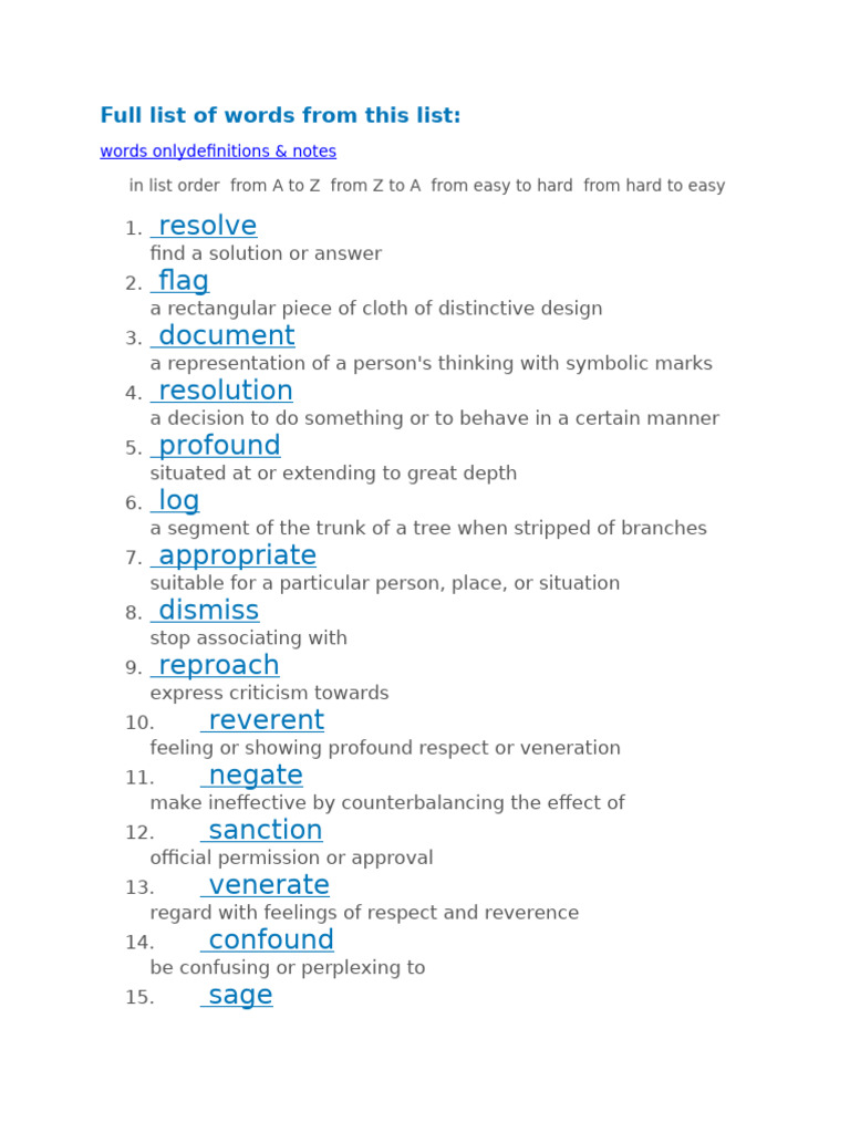 Vocabulary 300 Words | PDF