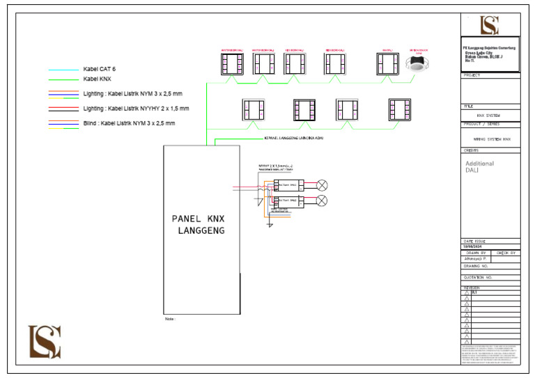 DALI Wiring Diagram Overview | PDF | Power (Physics) | Electrical Equipment
