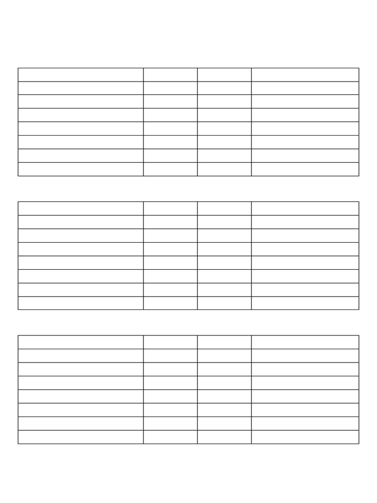 5-Day Workout Tracking Sheet | PDF