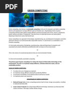 Introduction To Green Computing | PDF | Data Center | Sustainability