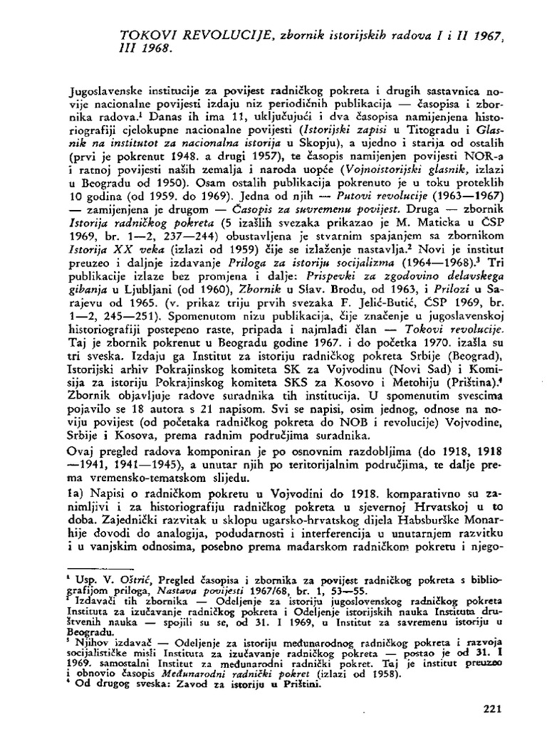 Vlado Ostric - Tokovi Revolucije (1970) | PDF